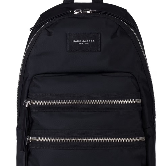 Marc Jacobs | Bags | Euc Marc Jacobs Nylon Biker Backpack In Black ...
